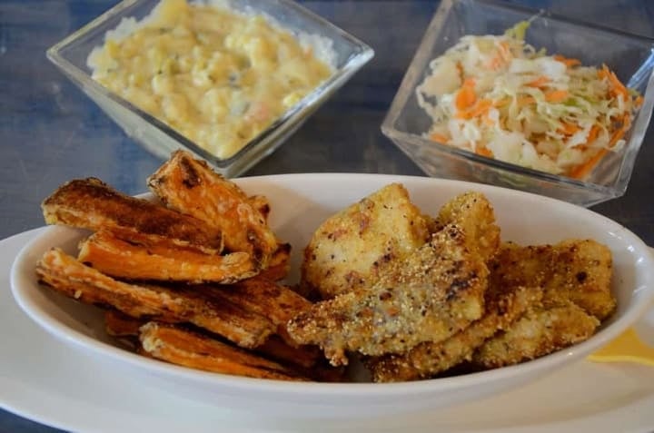 Nova Scotia Lemon Pepper Haddock Bites - The Wine Lover's Kitchen
