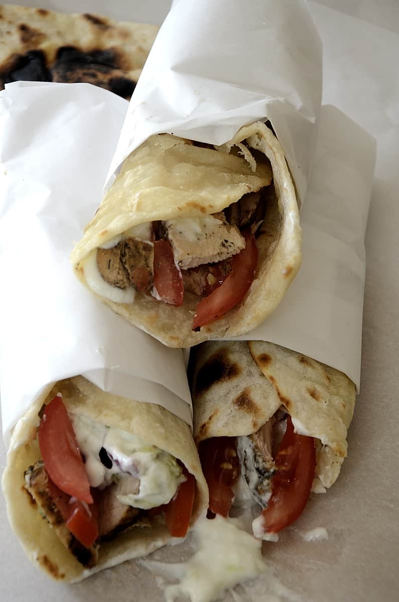 Chicken Shawarma Wrap - The Wine Lover's Kitchen