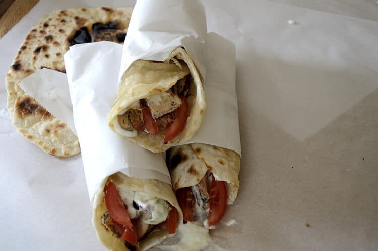 Chicken Shawarma Wrap - The Wine Lover's Kitchen